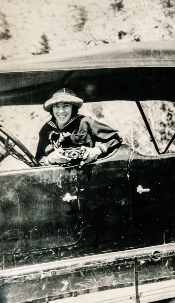 1921 - Elizabeth Dauth With Her Camera - Dauth Family Archive