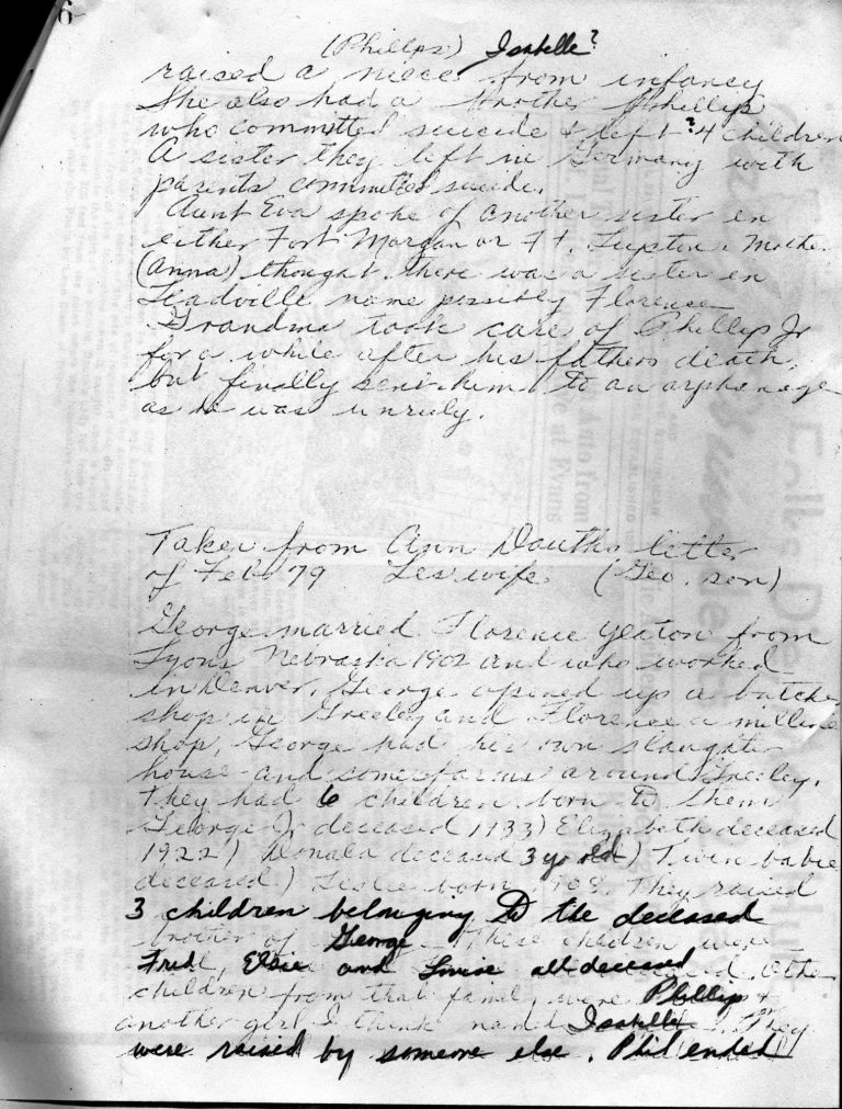 Circa 1980s - Isabella Fraser Family History Notes - Page 4 - Family ...